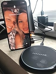 NANAMI 10W Fast Wireless Charger, Qi Charging Pad with Adapter for iPhone 15 Pro Max/14 Plus/13/ ...
