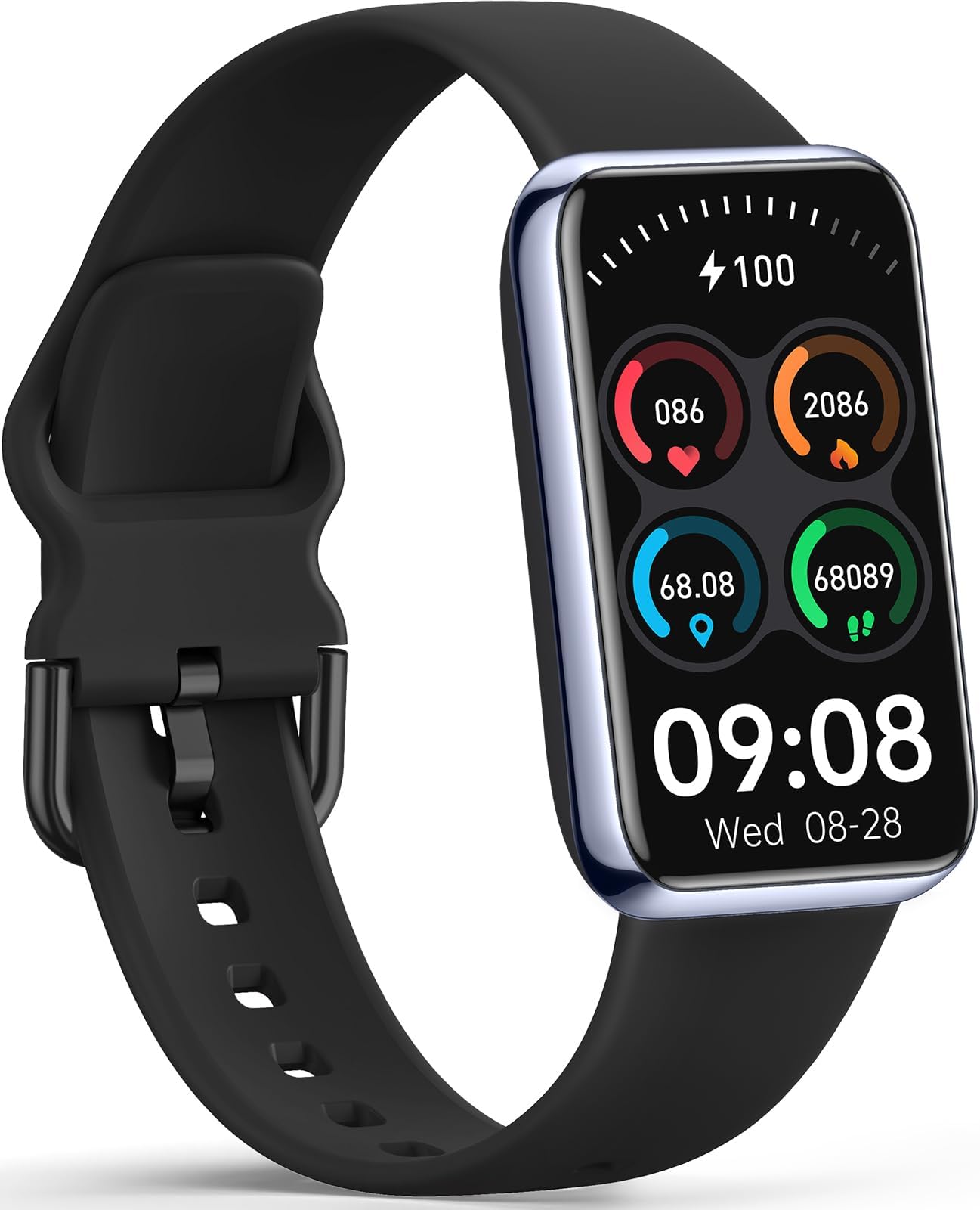 Amazon.com: Slim Fitness Tracker with 24/7 Heart Rate, Blood Oxygen ...
