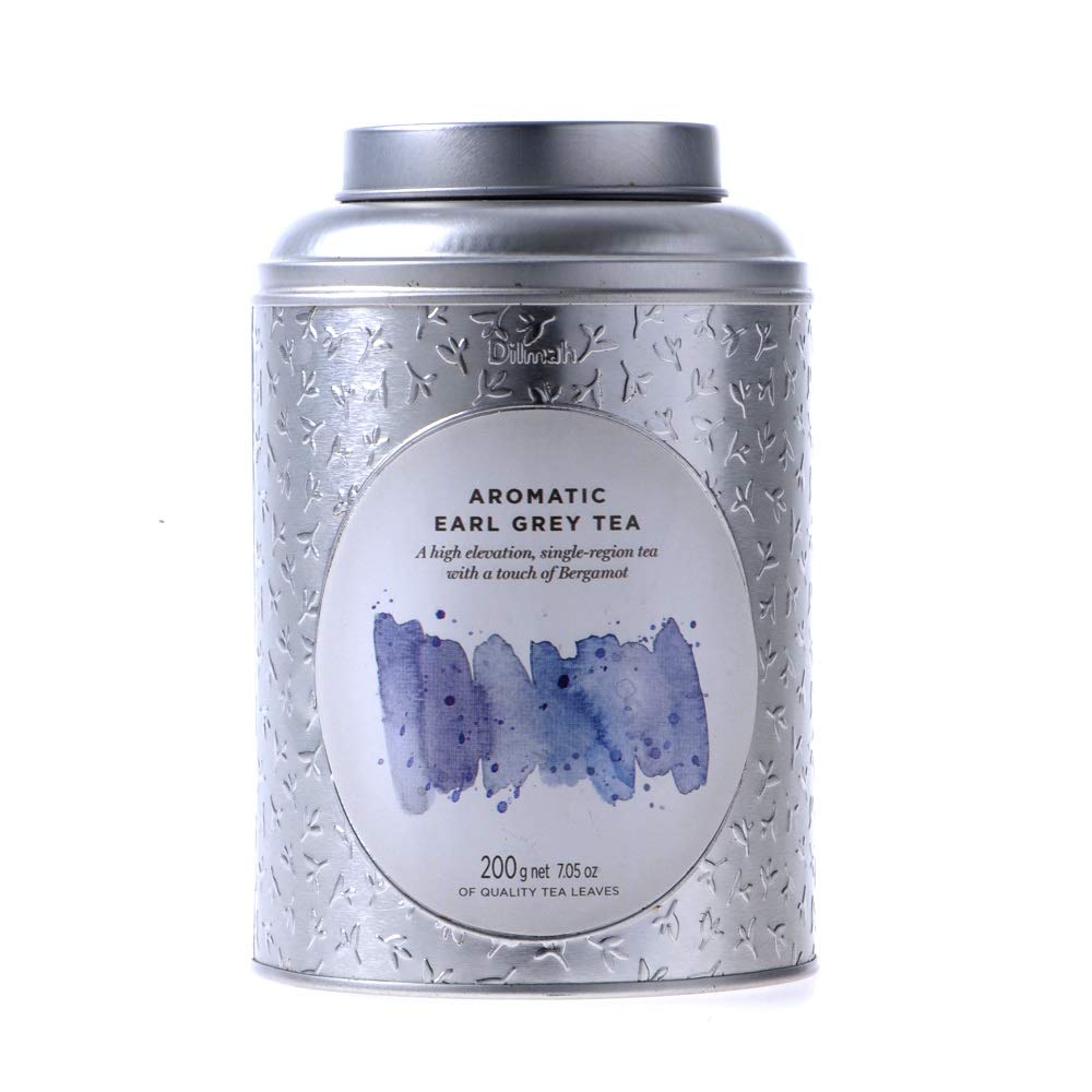 Amazon.com : Dilmah Vivid Aromatic Earl Grey Black Tea Tin Caddy-200g ...