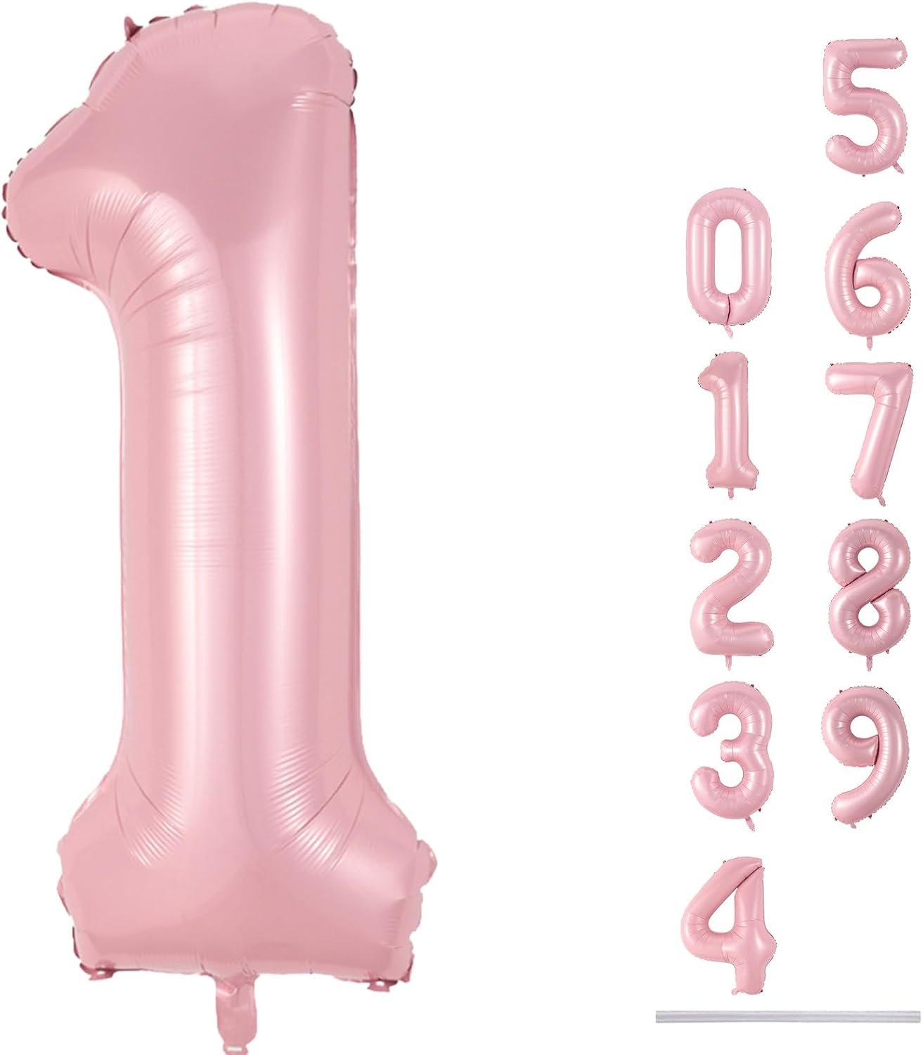 Amazon.com: Pastel Pink 1 Balloons, 40 Inch Giant Light Pink Helium ...