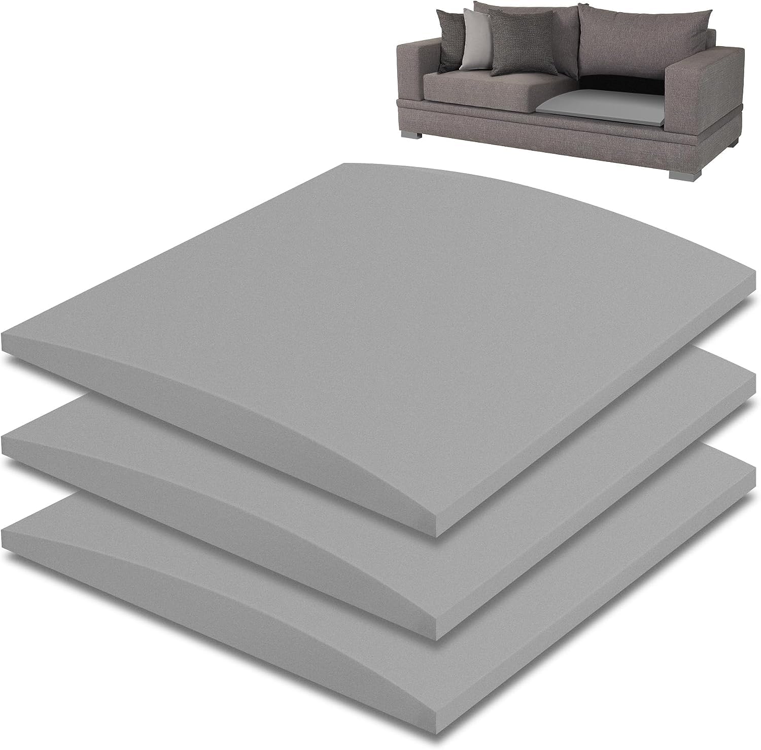 DURAFOAM High Density Grey Firm Foam For Use In Upholstery, Cushions ...