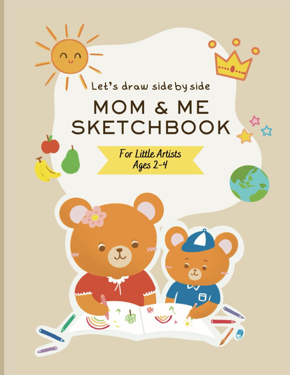 Amazon.com: Let's draw side by side - Mom and Me Sketchbook for Little ...