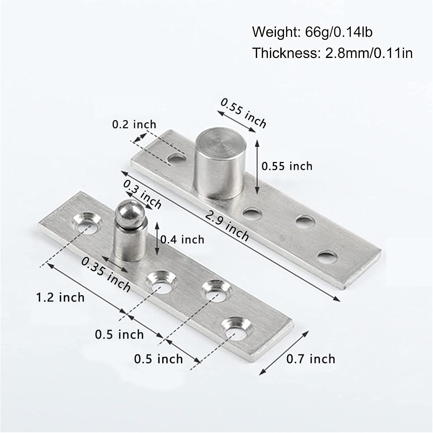 Bisagra giratoria de acero inoxidable de 270 grados, bisagras de ...