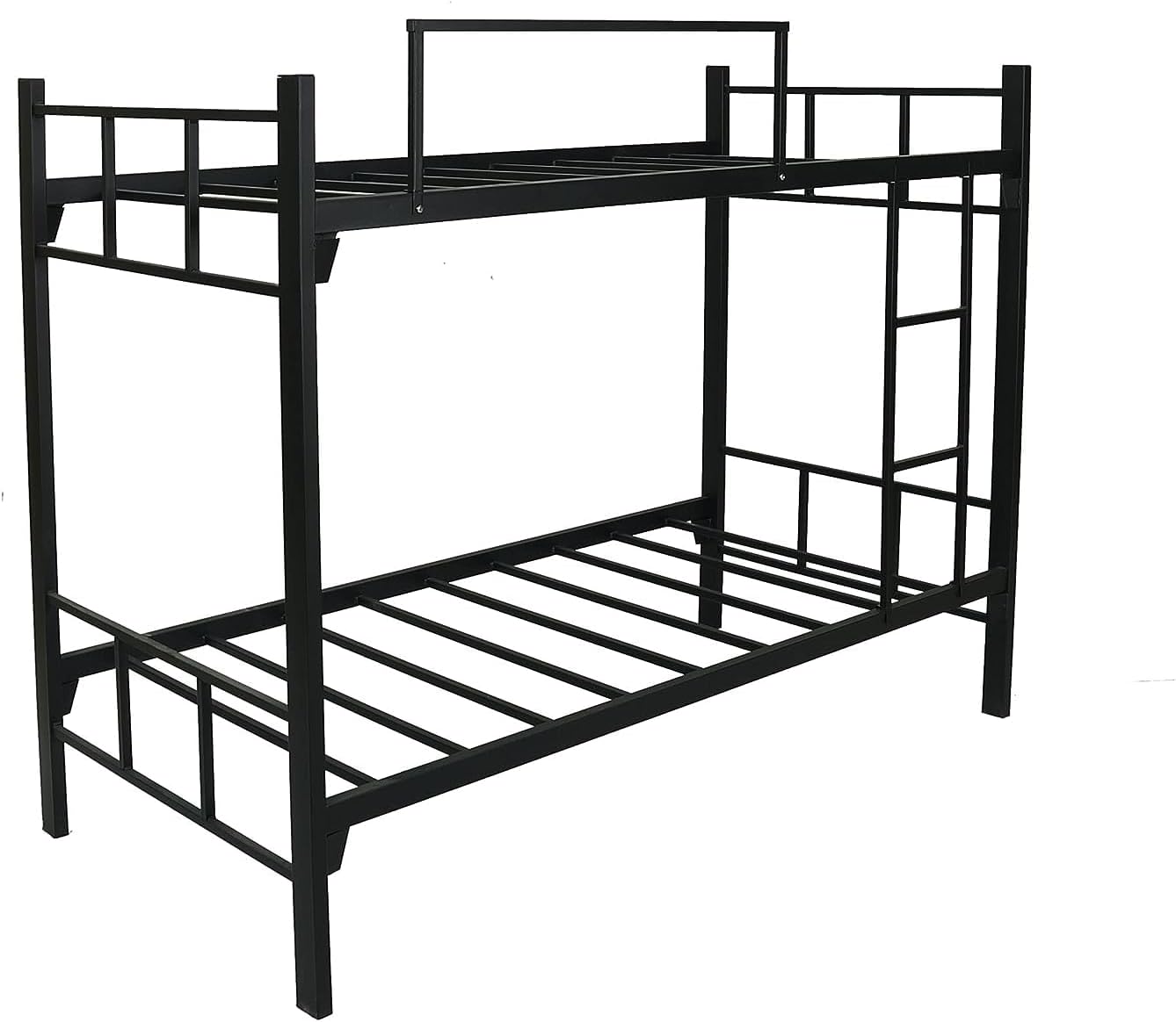 RIGID Steel Bunk bed Steel Frame Heavy Duty Metal Platform (Bunk Bed, Black): Buy Online at Best ...