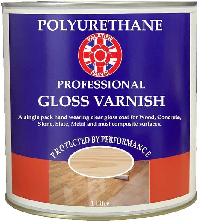 Polyurethane Varnish | 1Lt | Clear Gloss Finish, for Internal use ...