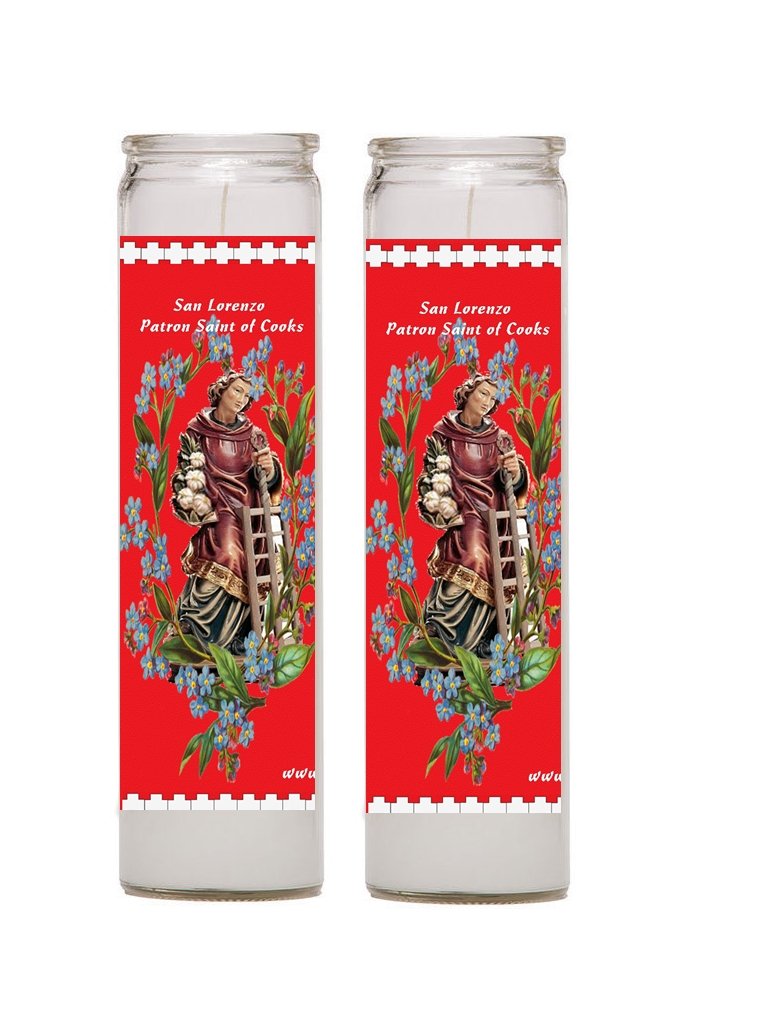 Amazon.com: Saint Lawrence San Lorenzo Patron of Chefs and Cooks Set of ...