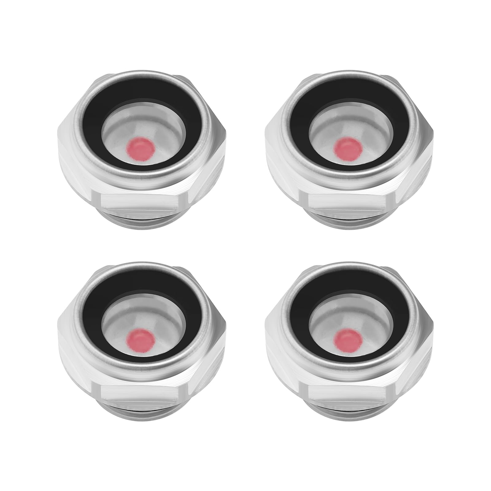 VGOL 4pcs 3/8 Air Compressor Oil Level Sight Glass BSP Aluminum Alloy ...