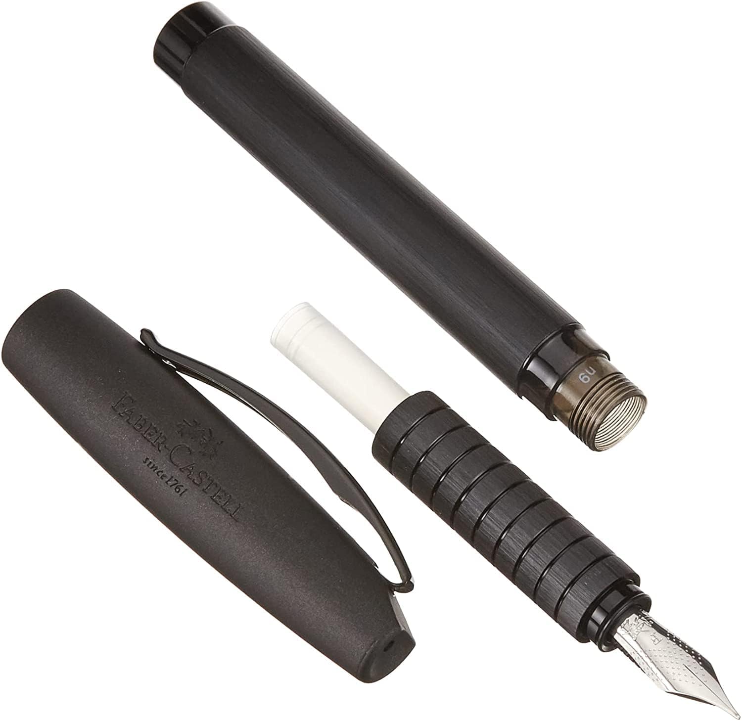 Faber-Castell Essentio 148481 Fountain Pen Aluminium Black – Yaxa Colombia