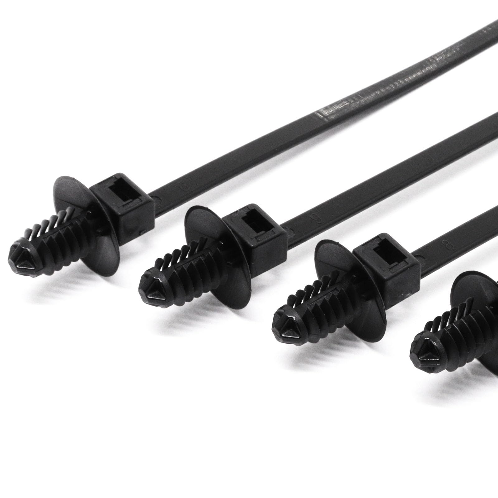 Snapklik.com : BENLIUDH Push Mount Cable Zip Tie Black Fir Tree Cable ...