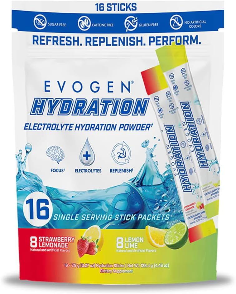 Amazon.com: Evogen Hydration - Full Spectrum Electrolyte Powder Packets ...