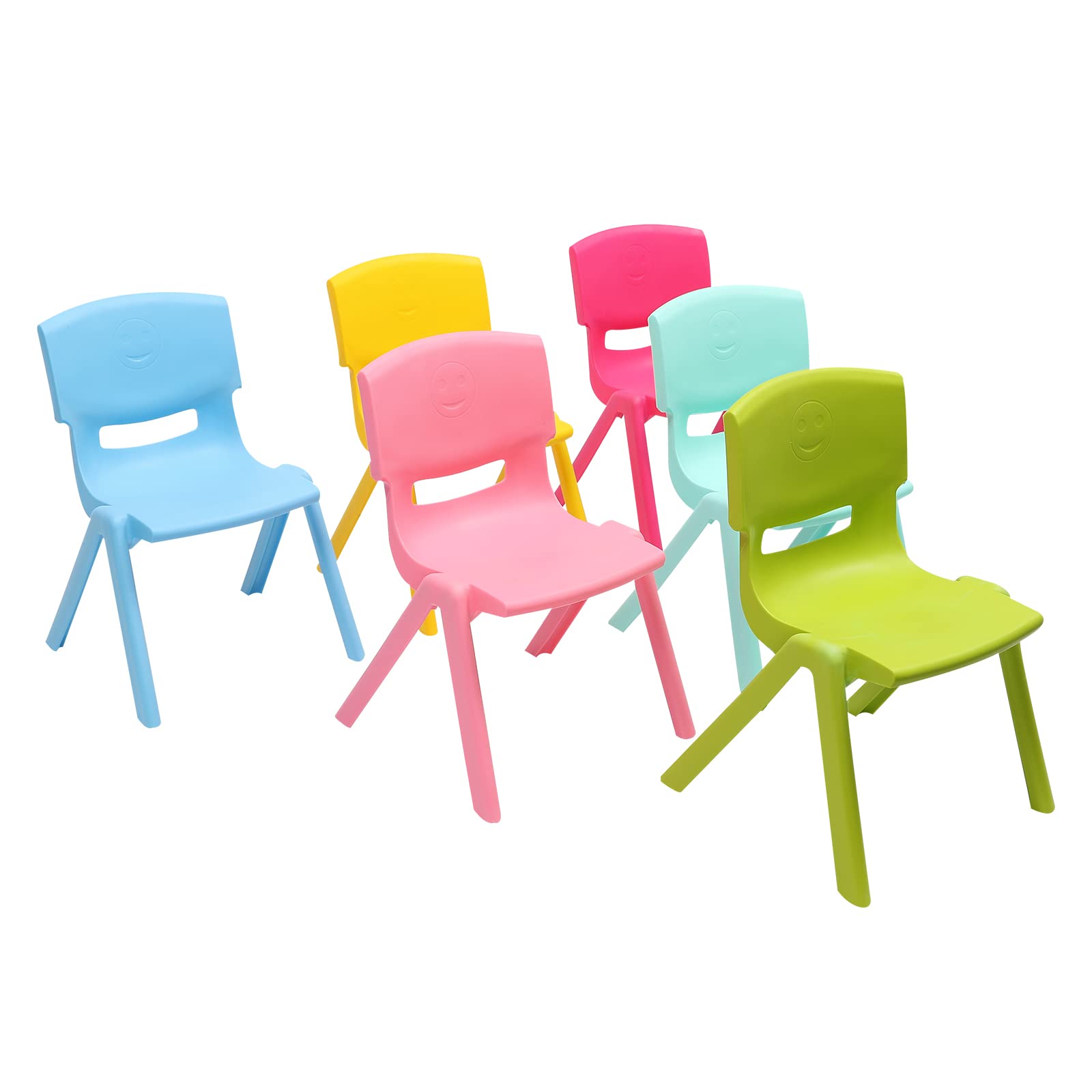 Amazon.com: Silencear 6PCS Colorful School Stackable School Chairs ...