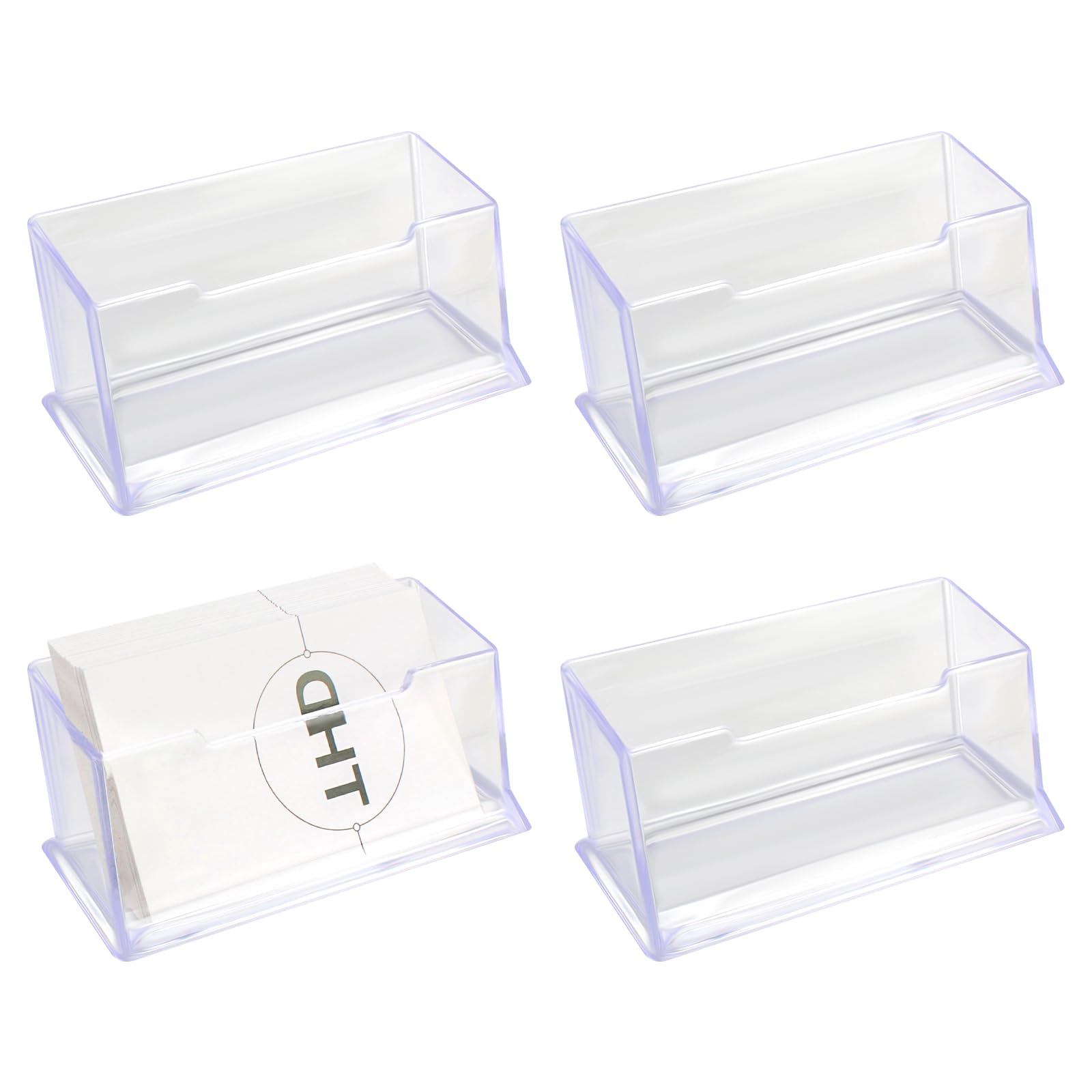 Anruyianruyi 4pcs Business Card Holders Display Acrylic Name Card ...