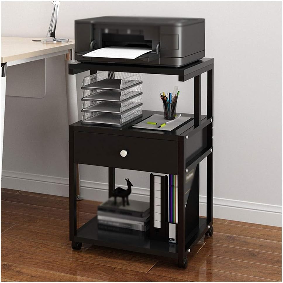 Amazon.com: Printer Stand Vintage Printer Stand 3-layer Floor-standing ...