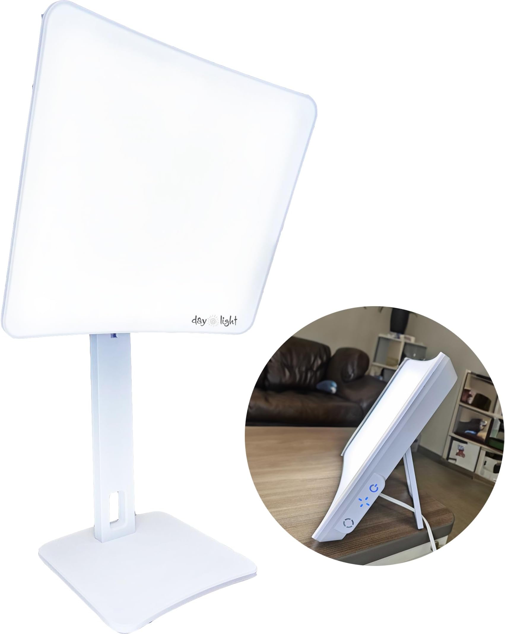 Carex Day-Light Elite Bright Light Therapy Lamp - 10,000 LUX Light ...