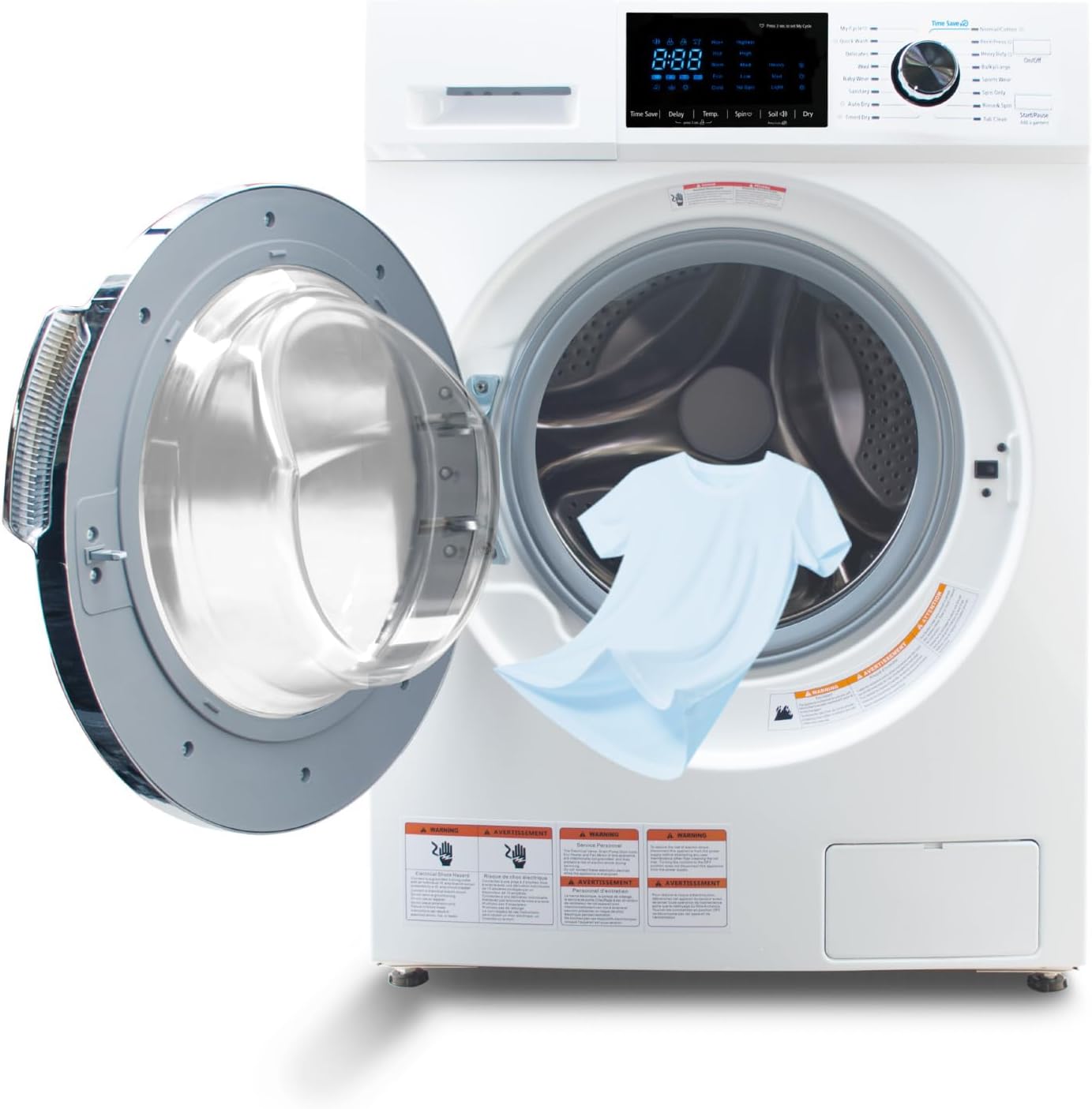 Amazon.com: Techomey 24" All-in-One Washer and Dryer Combo, 2.7 Cu.Ft ...
