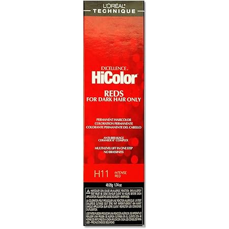 Amazon.com : L'Oreal Excellence HiColor Red 1.19 oz (Pack of 3 ...