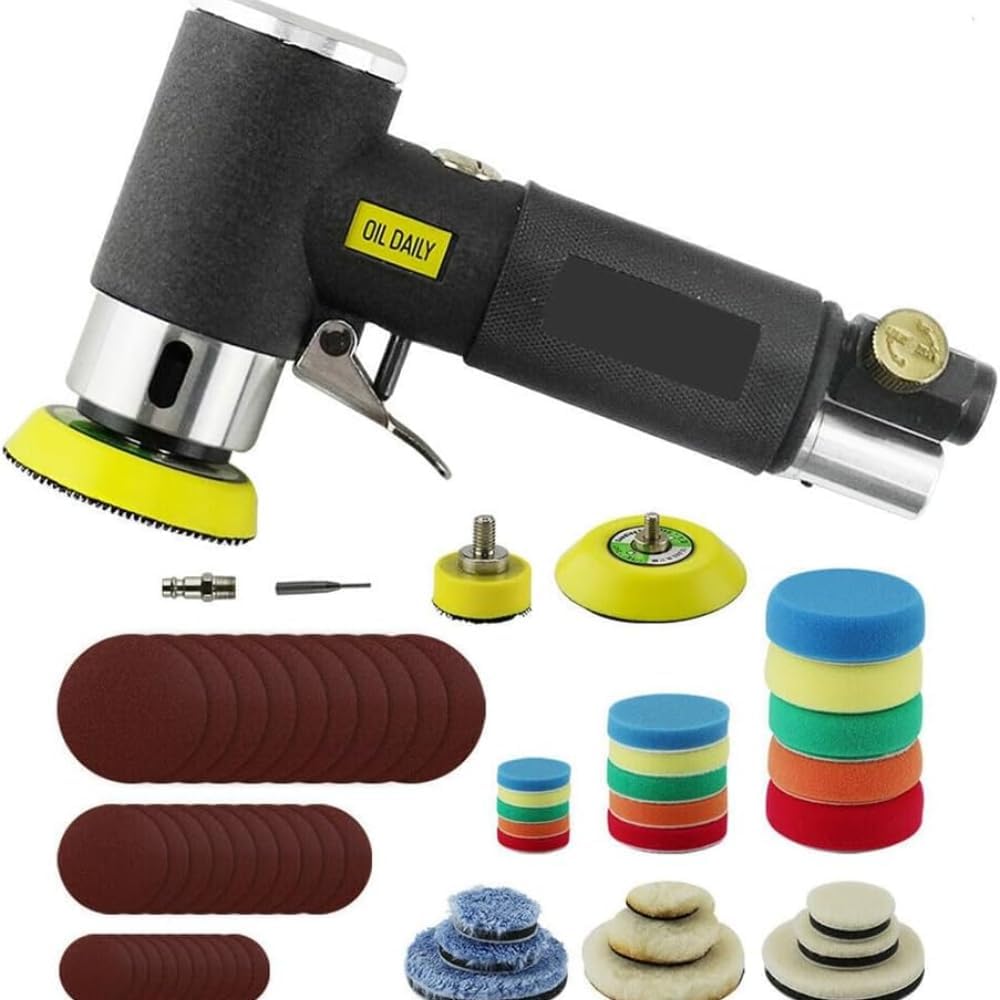 60-Piece High Speed Mini Pneumatic Sander Set, Pneumatic Polisher with ...