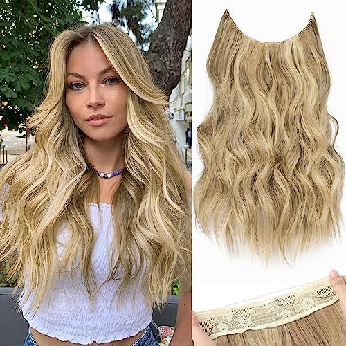 Amazon.com : KooKaStyle Invisible Wire Hair Extensions with Transparent ...