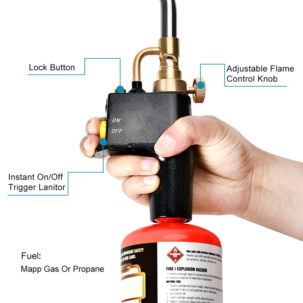 Snapklik.com : Propane Torch,Oxygen-free MAPP High Temperature Welding ...