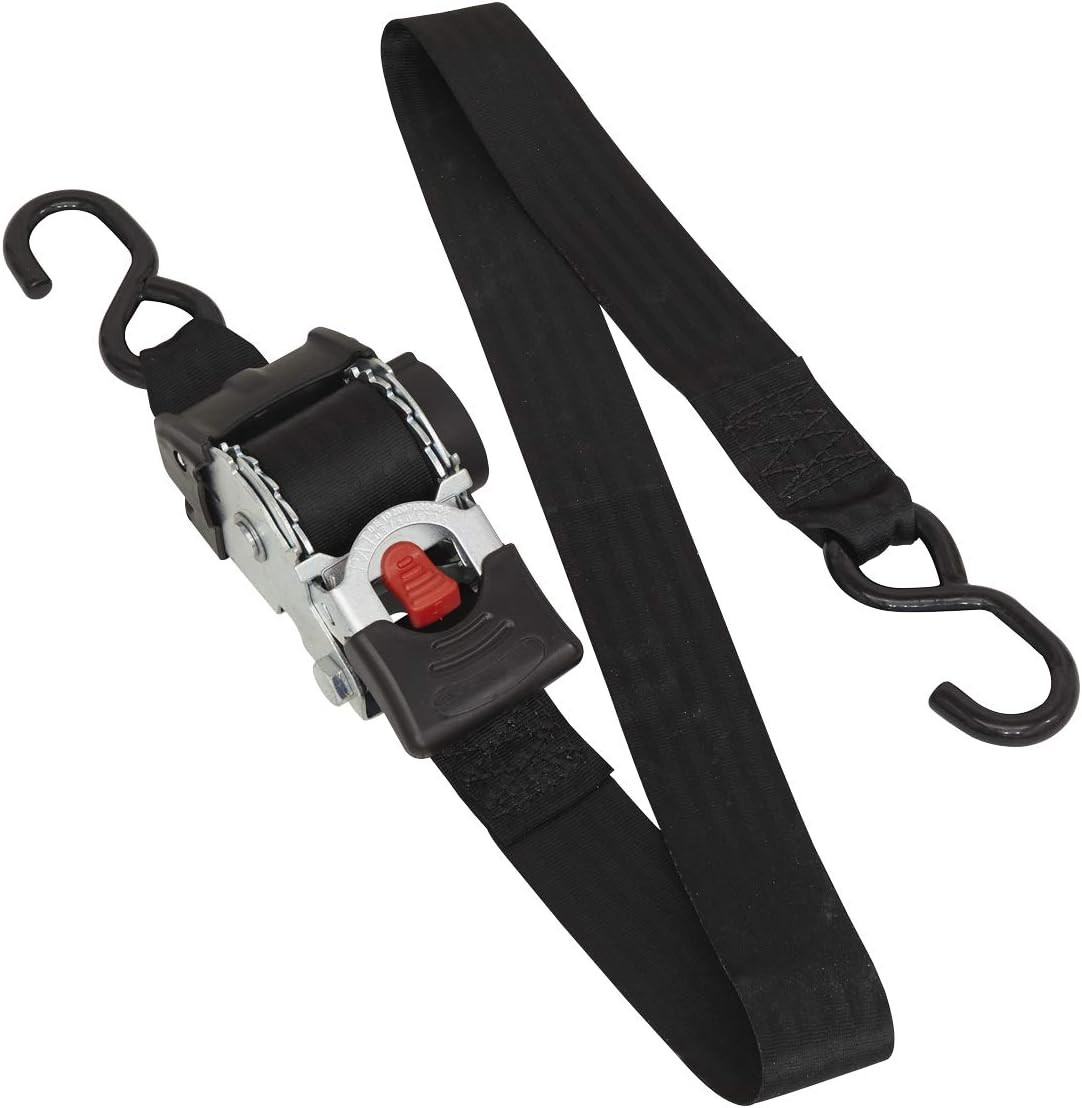 Sealey ATD25301 AUTO RETRACT RATCHET TIE DOWN STRAP 25MM X 3 METRE ...