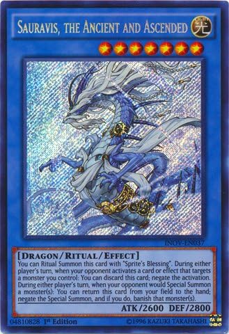 Amazon.com: YU-GI-OH! - Sauravis, The Ancient and Ascended (INOV-EN037 ...