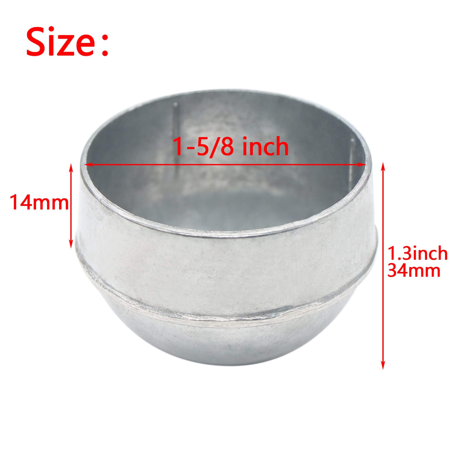 Snapklik.com : Aiwaiufu Chain Link Fence 1-5/8" Round Dome External Post Caps