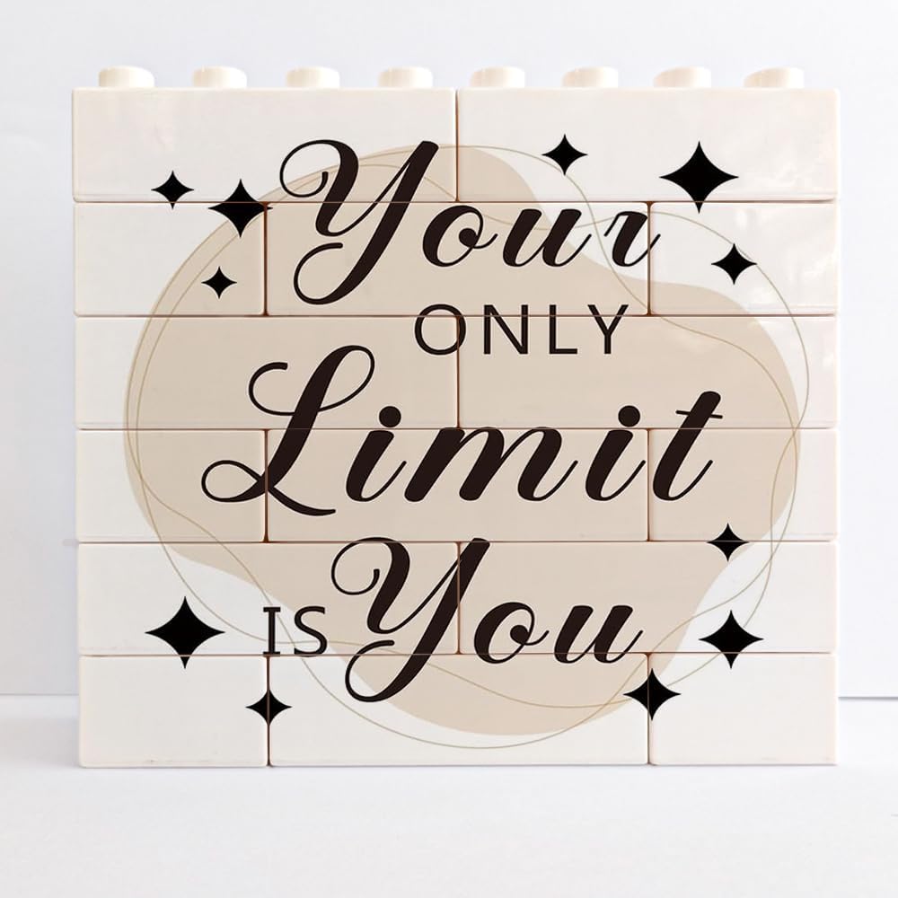 You Only Limit is You Motivational Building Brick Block for Home ...