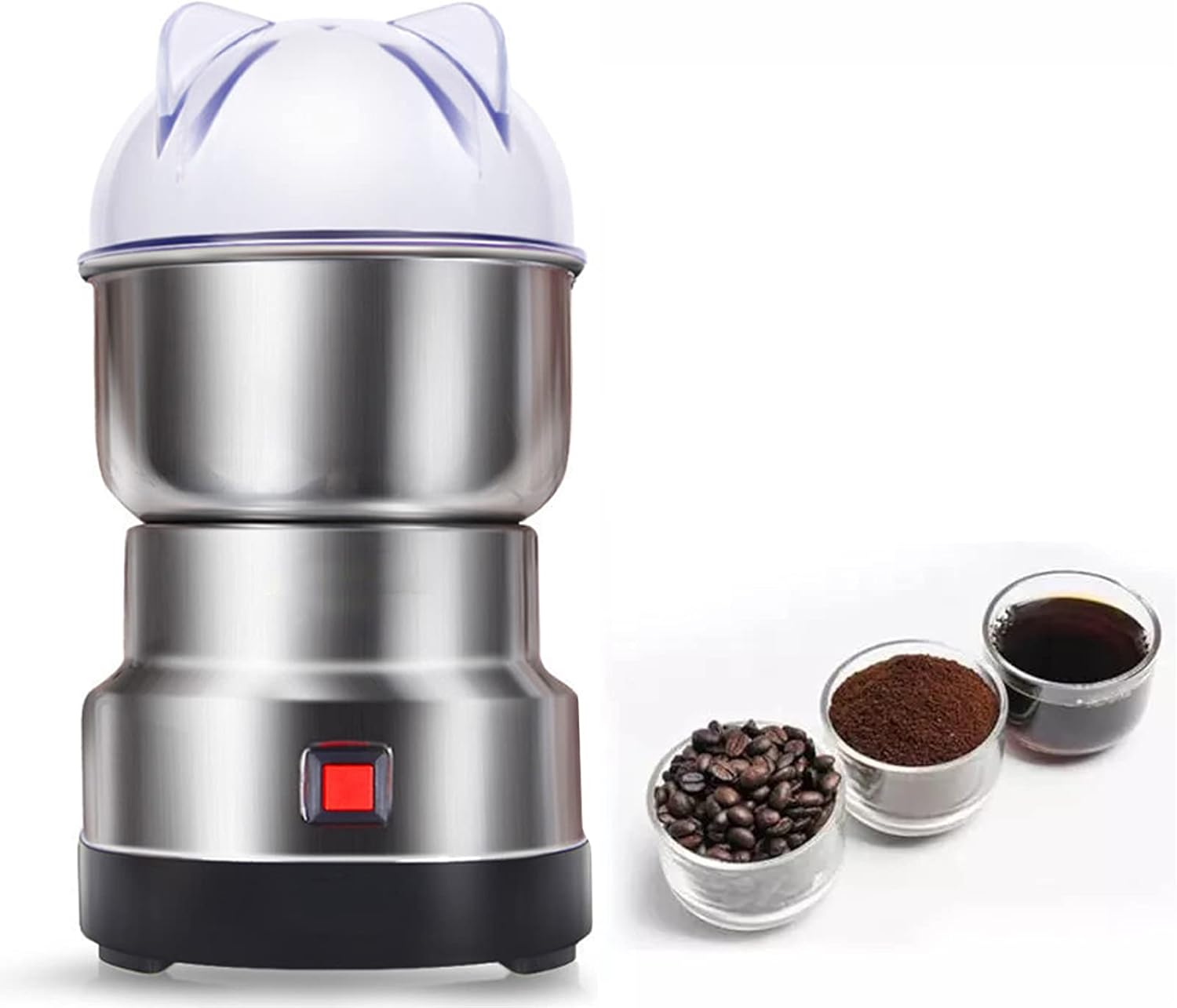 200W Electric Coffee Grinder,Coffee Bean Grinding Blender,150g Capacity ...
