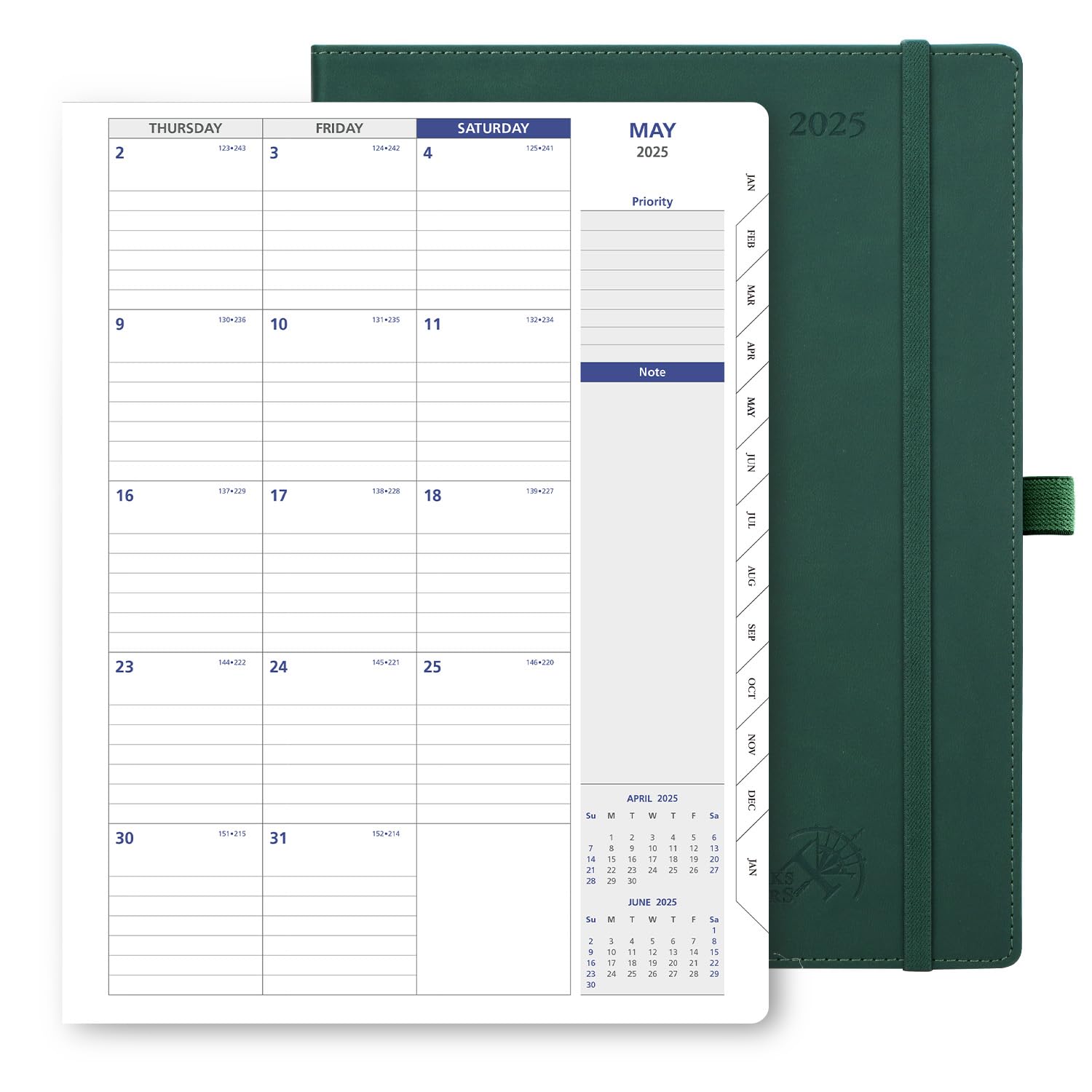 Amazon.com : POPRUN 2025 Monthly Calendar 8.5" x 11", Large Writing ...