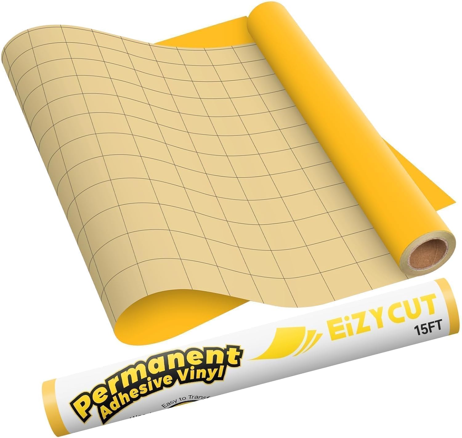 Amazon.com: EIZYCUT Permanent Adhesive Vinyl Roll - 12" x 15ft Matte ...