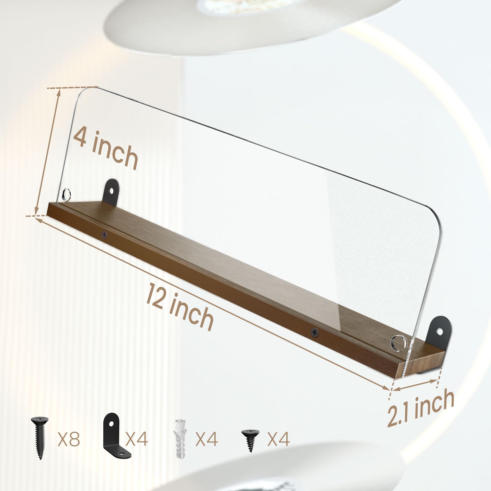 Snapklik.com : Vinyl Wall Mount Shelf: Record Wall Display Wooden ...