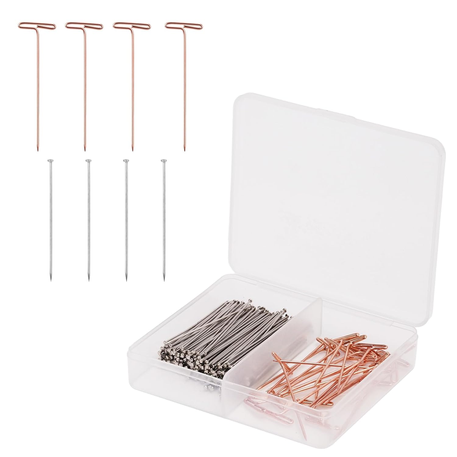 Amazon.com: 350pcs Straight Pins & T Pins, 36mm/1.4in 38mm/1.5in ...