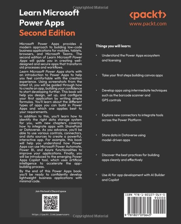 Snapklik.com : Learn Microsoft Power Apps: The Definitive Handbook For ...