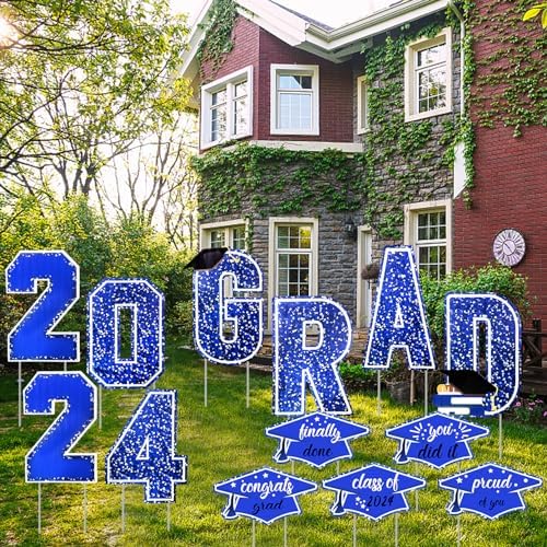 Amazon.com: Graduation Decorations Class of 2024, 2.3FT Large PRE-CUT ...