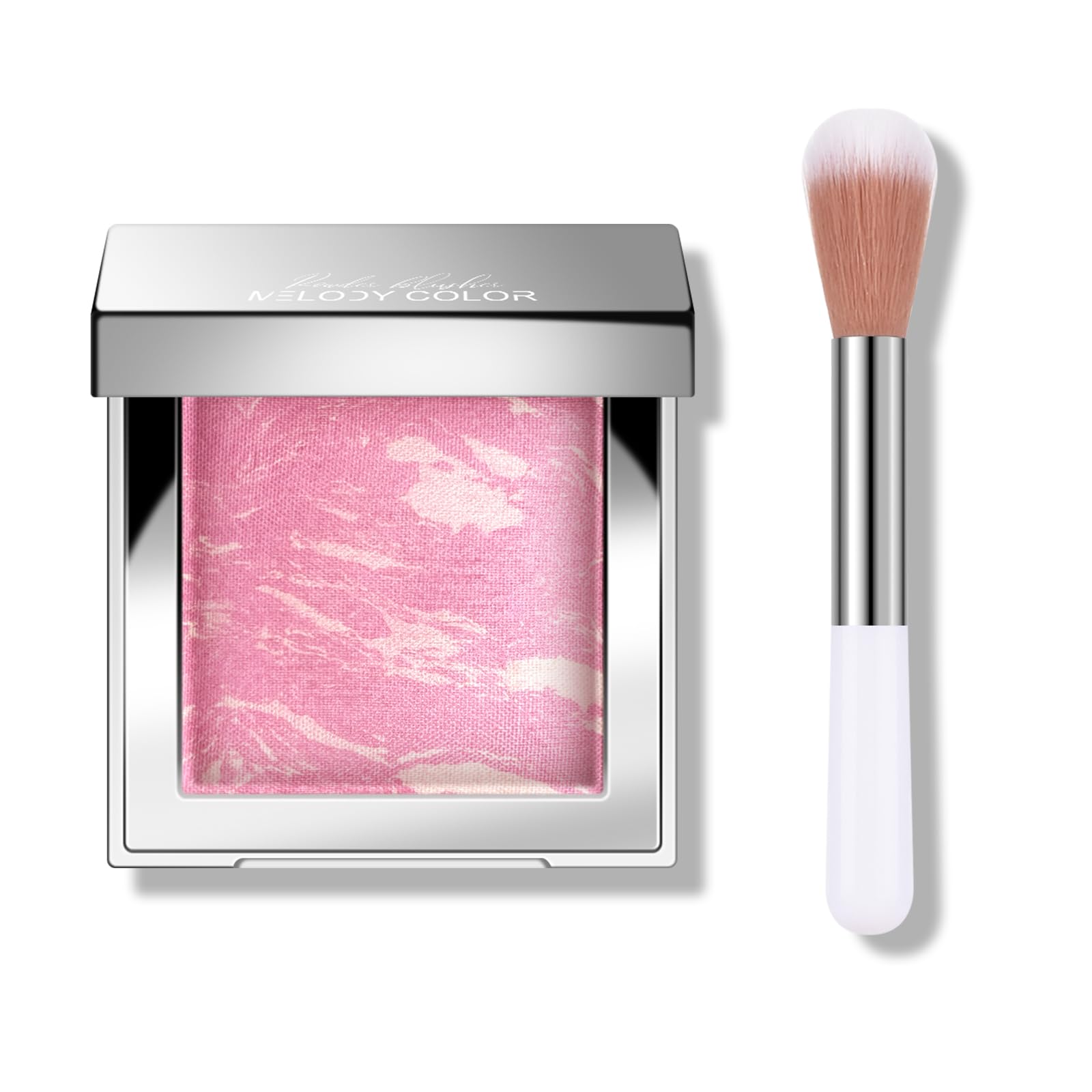 Snapklik.com : Baked Blush, Marbleized Powder Matte Blush For Cheeks ...