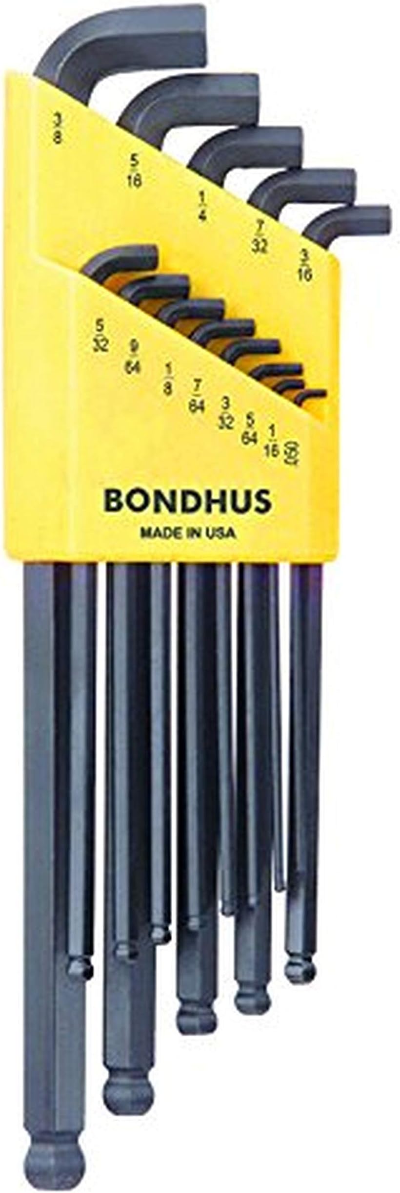 BONDHUS, SBLX10 Stubby BALLEND HEX Key Set 1/16"-1/4", 16538 : Amazon ...