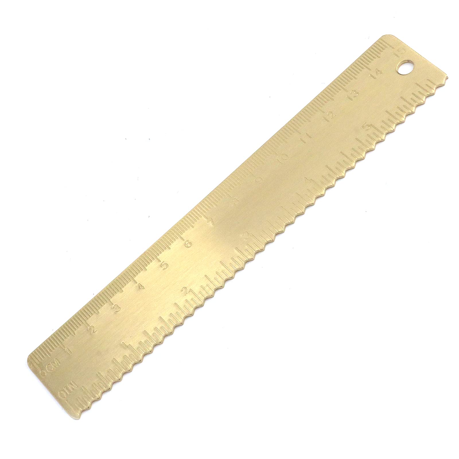 Amazon.com: Mewutal Brass Ruler Gold Measuring Tool with Two Units of ...