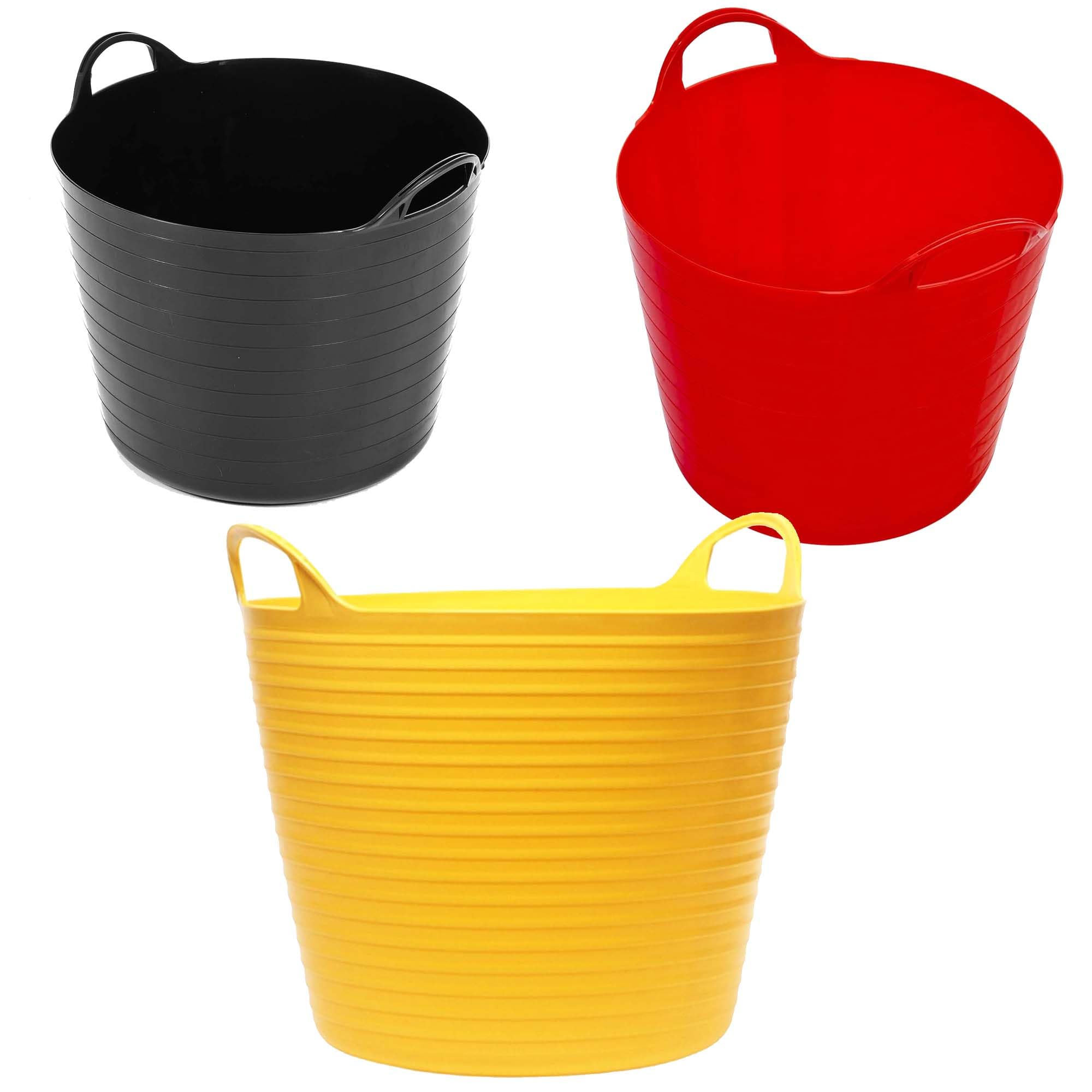 40 Litres Strong Robust Flexible Tubs Multi Purpose Storage Container ...