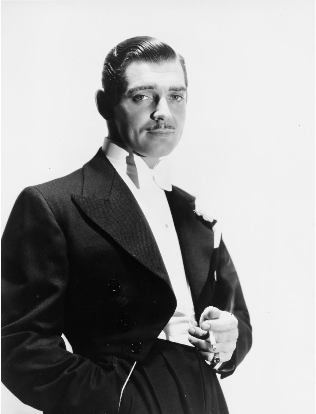 Amazon.com: Globe Photos ArtPrints A Clark Gable Wearing A Tuxedo - 8 ...