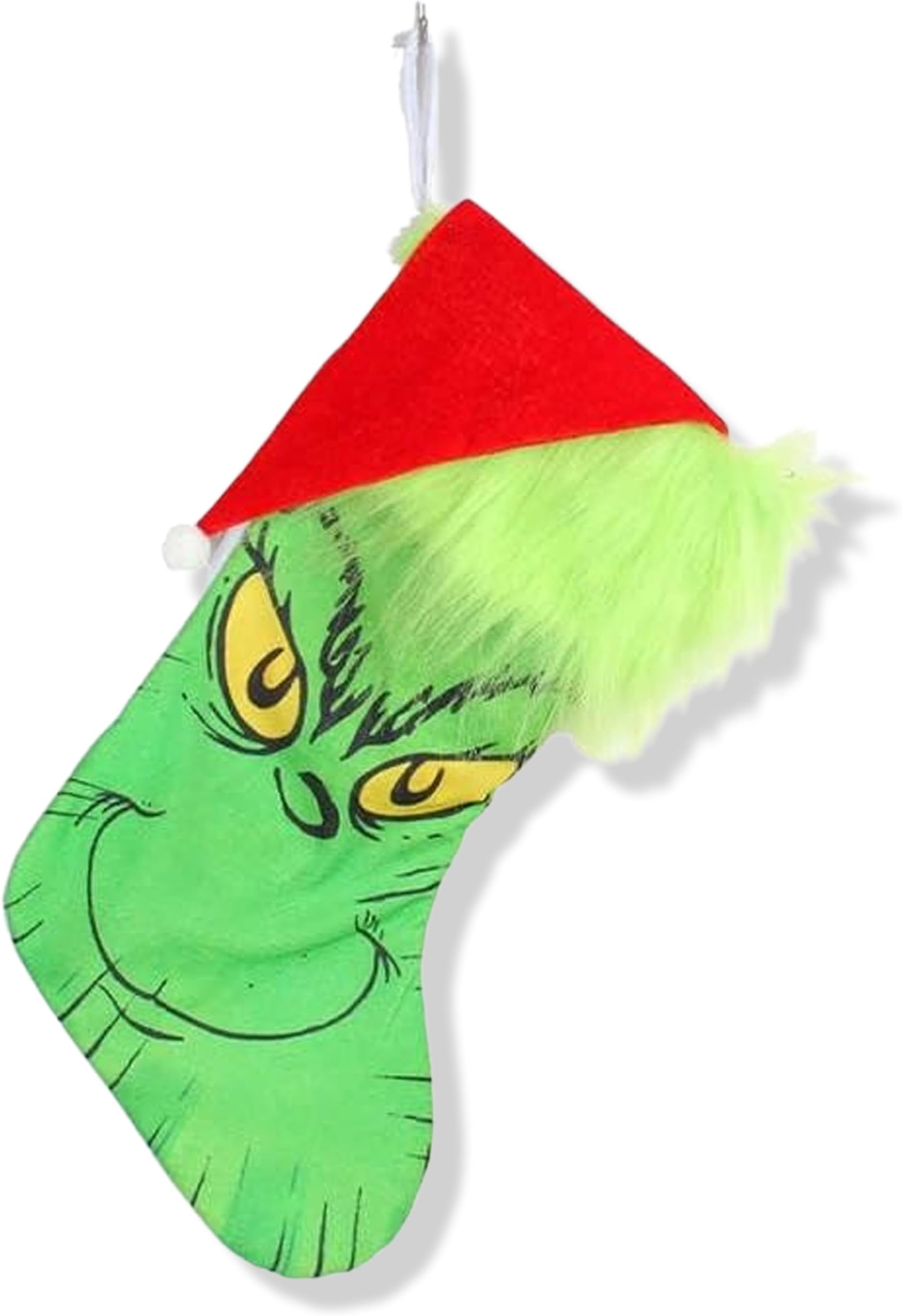 Amazon.com: Bioworld The Grinch Big Face Holiday Stocking : Home & Kitchen