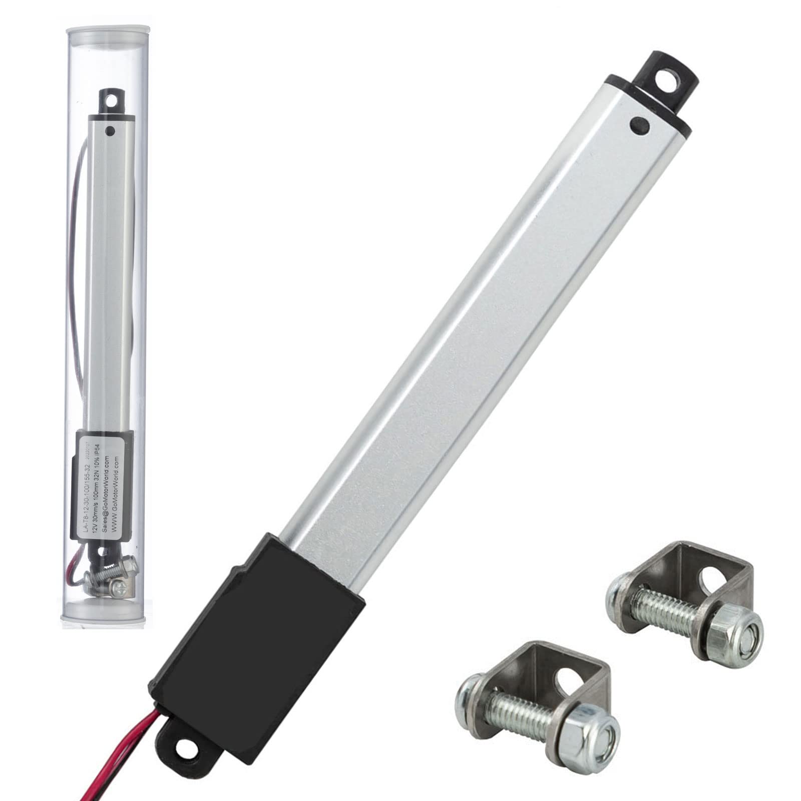 Snapklik.com : JQDML 4 Inch 4 Stroke Mini Linear Actuator 12V 96N ...