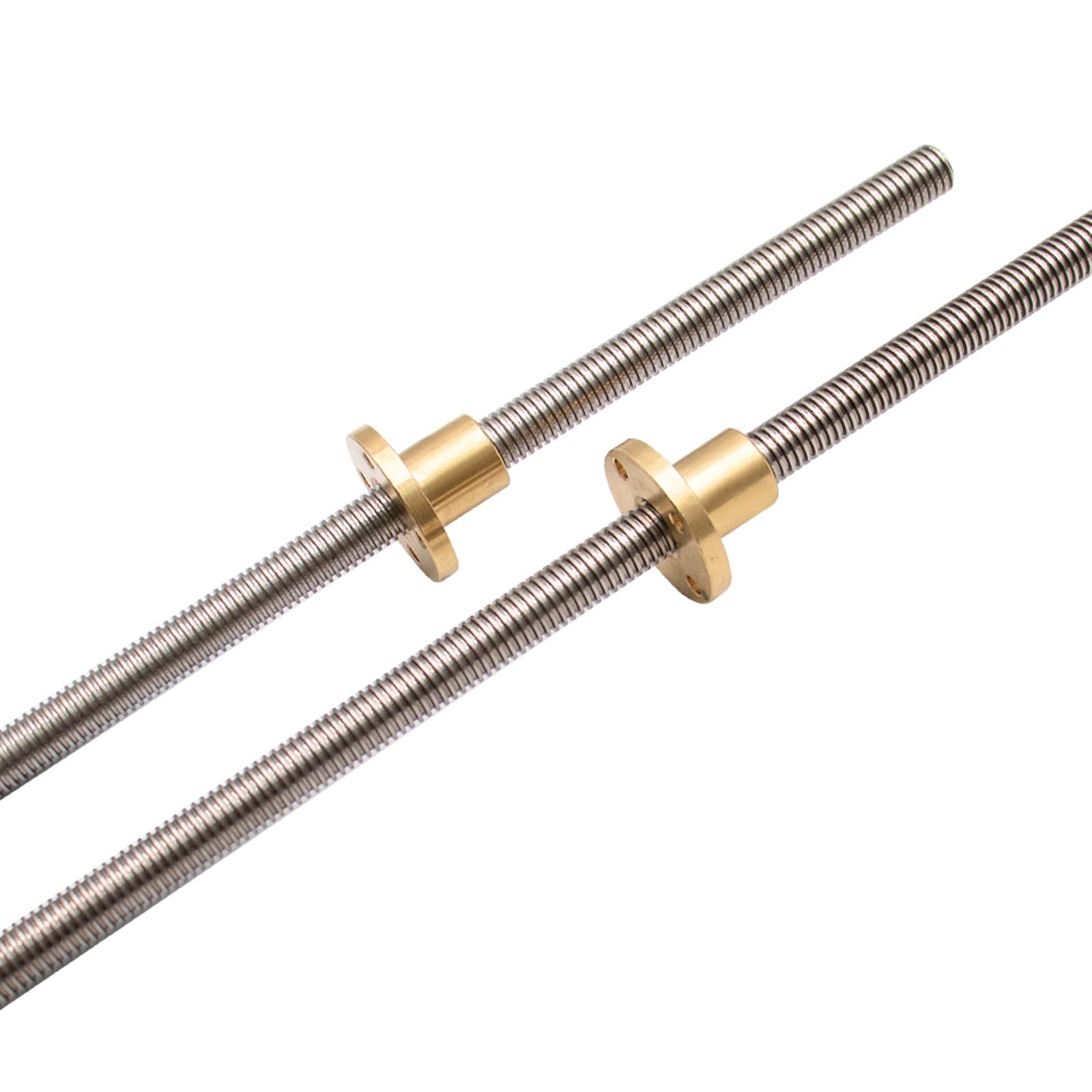 304 Stainless Steel T10 Lead Screw With Brass Nut 304 Stainless Steel ...