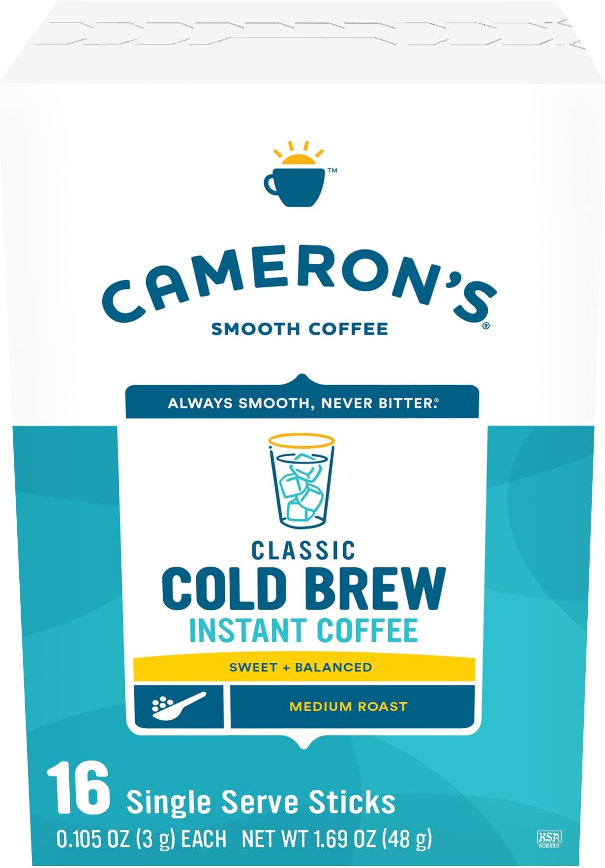 Amazon.com : Cameron's Coffee Classic Cold Brew Instant Single Serve ...