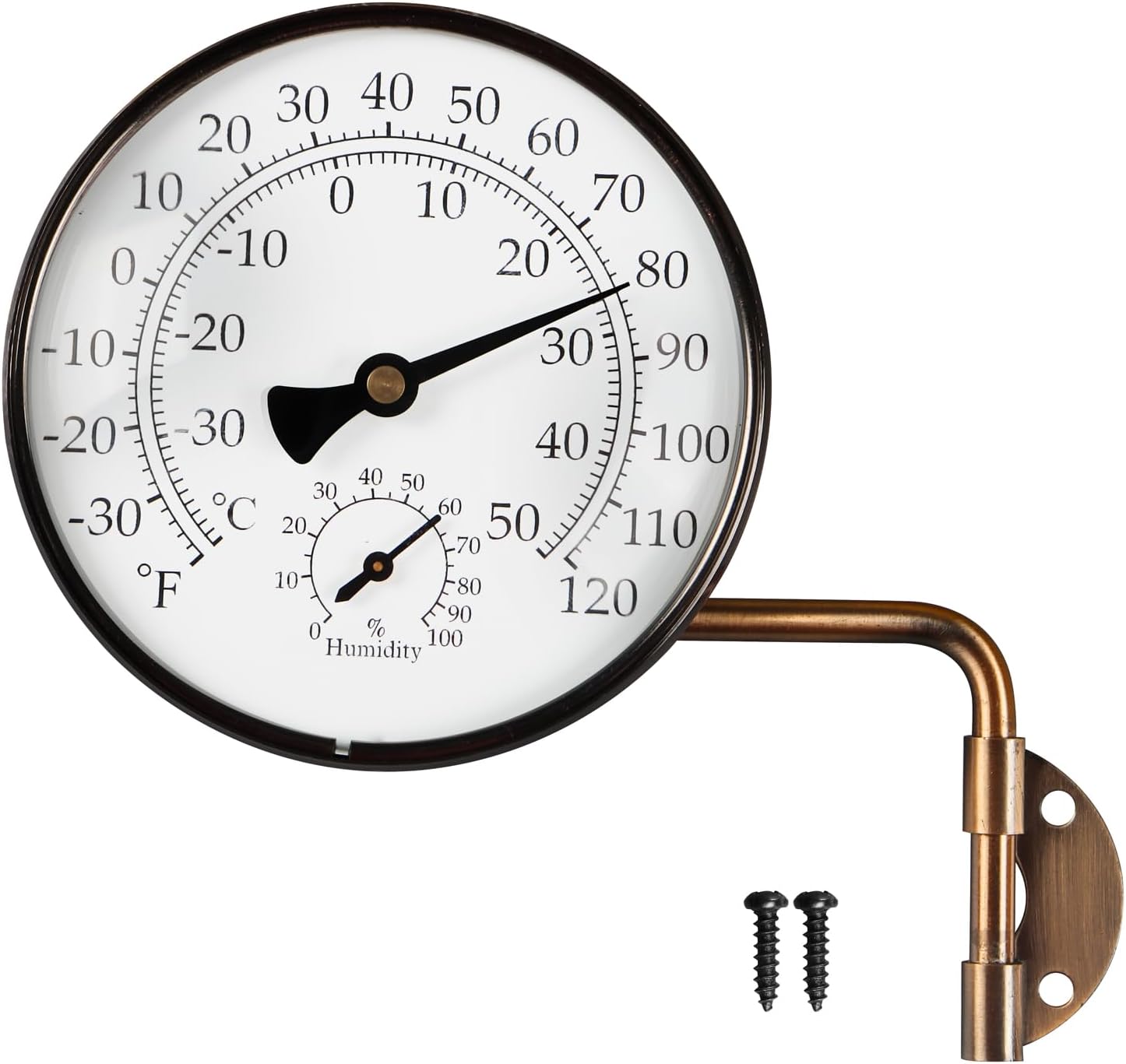Amazon.com: AcuRite 02309 Weathered Copper Tube Thermometer with Sun ...