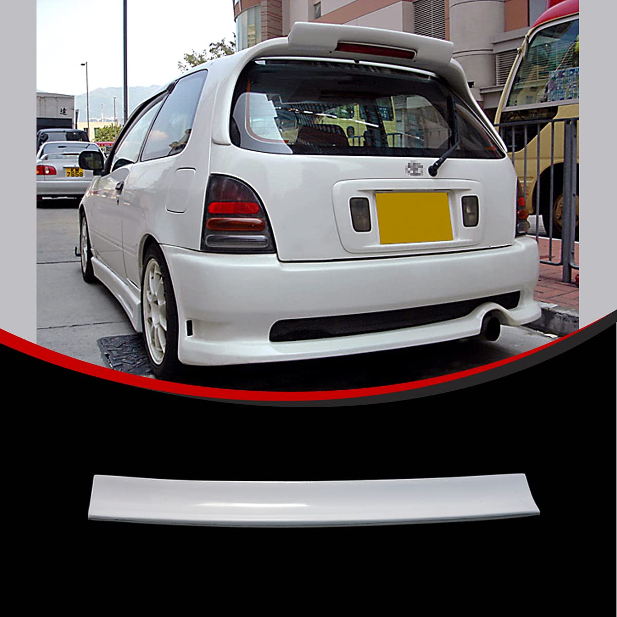 Buy For TOYOTA Starlet Glanza EP91 EPA Type Rear spoiler Add On (For OE ...