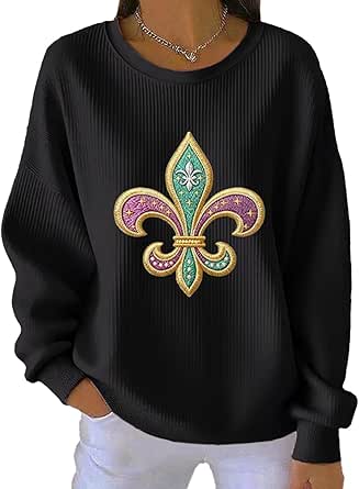 Amazon.com: Mardi Gras Sweatshirt Let The Shenanigans Begin Shirts for ...