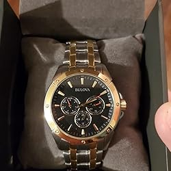 Bulova Men's 98C120 Sport Analog Display Japanese Quartz Two Tone Watch ...