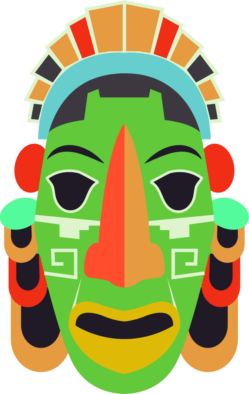 Mayan Mask Template