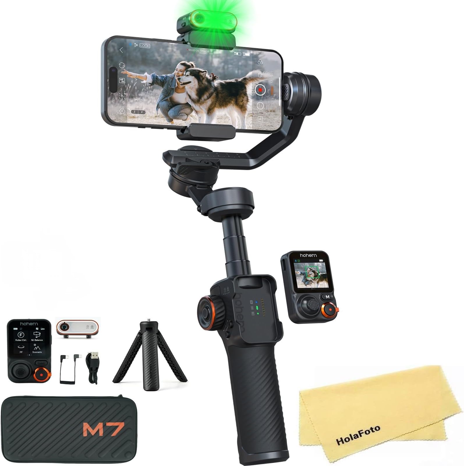 Amazon.com: Hohem iSteady X3 Gimbal Stabilizer for iPhone, Foldable ...