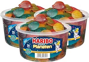 Haribo Starke Planeten 3er Pack (3 x 1200g) : Amazon.de: Lebensmittel & Getränke